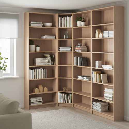 Billy bookcase corner unit with doors store